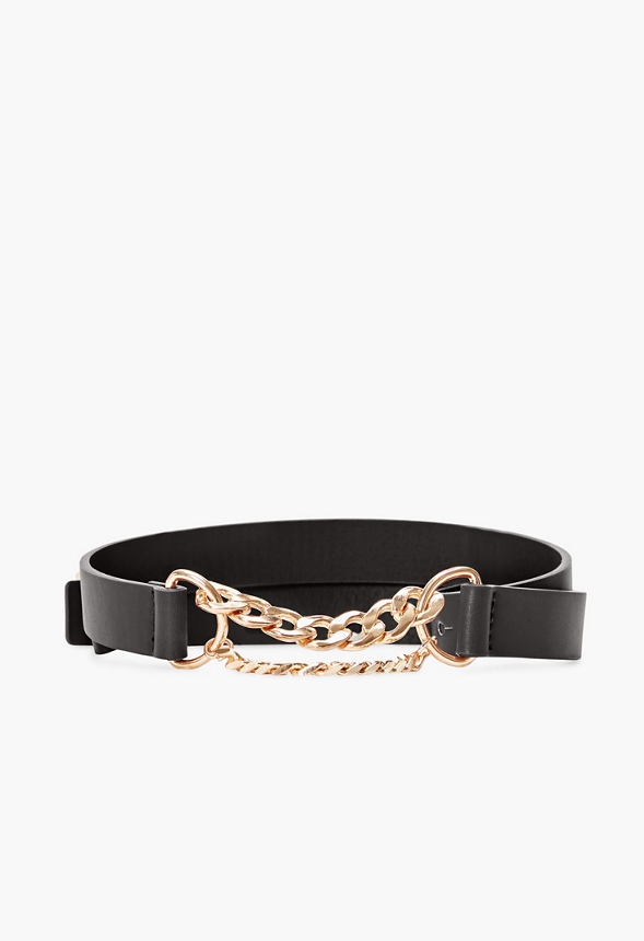 Curb Chain Detail Belt Bags & Accessories in Black - Get great deals at ...