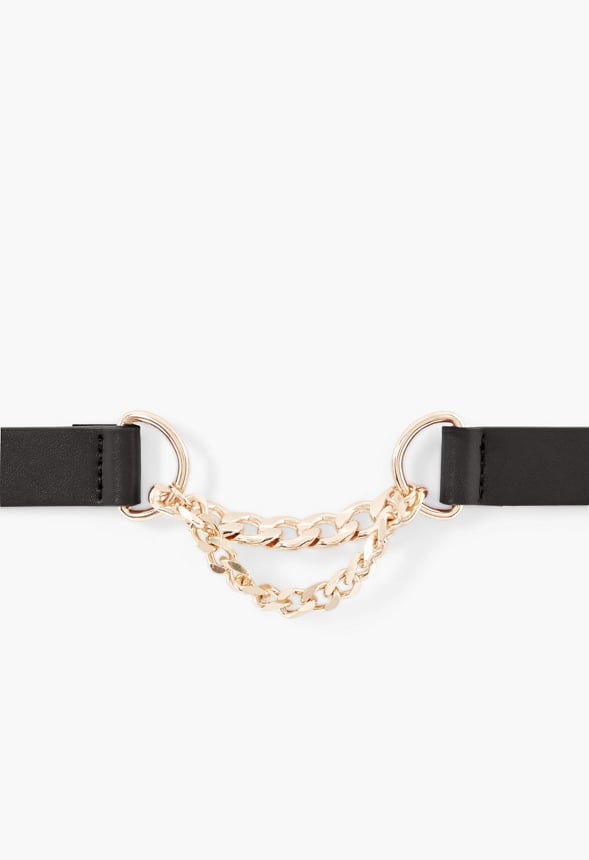 Curb Chain Detail Belt Bags & Accessories in Black - Get great deals at ...