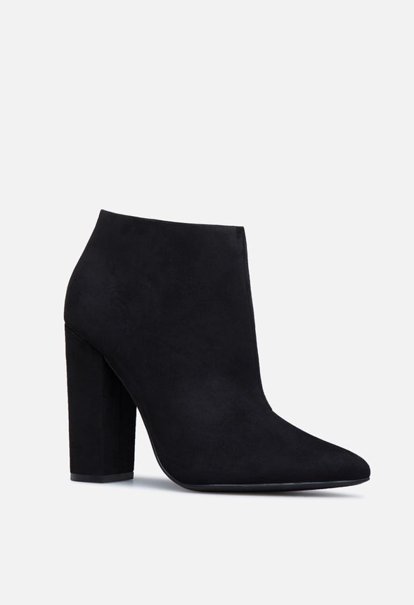 Brooke Block Heel Bootie in Black - Get great deals at JustFab