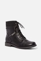 Griffith Sweater Cuff Boot in Black - Get great deals at JustFab