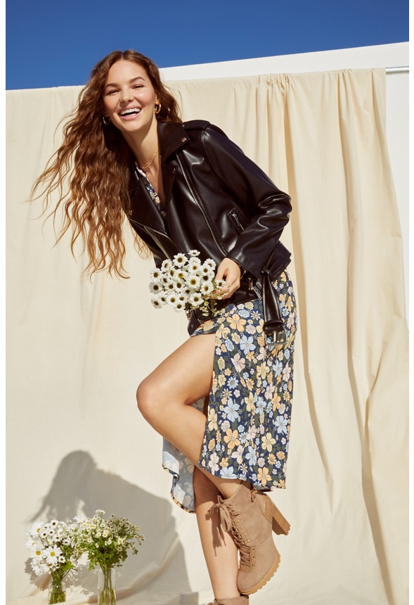 Shandee Harness Lug Sole Bootie in Taupe - Get great deals at JustFab