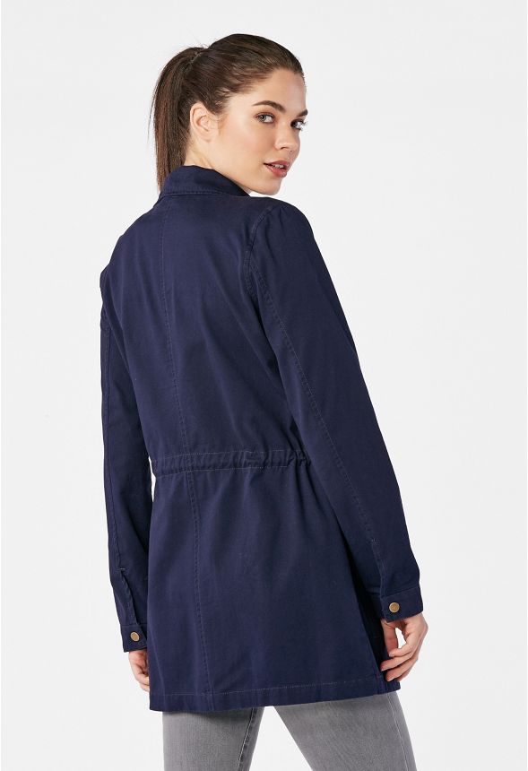 Classic Utility Jacket in Dark Indigo - Get great deals at JustFab