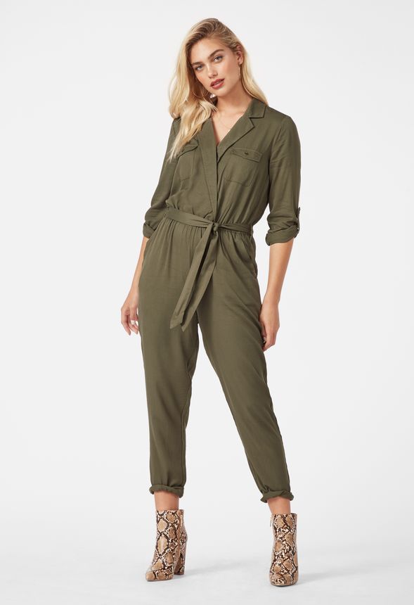 Utility Jumpsuit in Deep Depths - Get great deals at JustFab