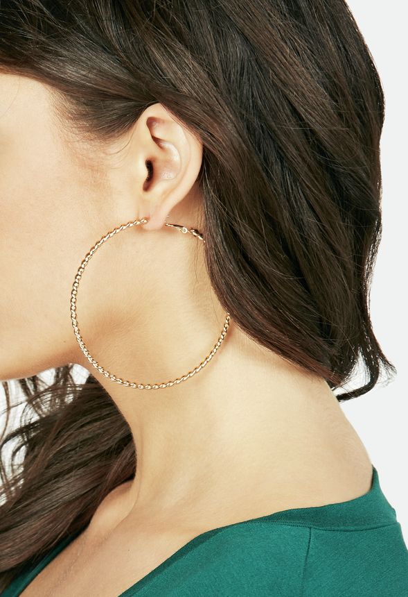 Go Through Hoops in Gold - Get great deals at JustFab