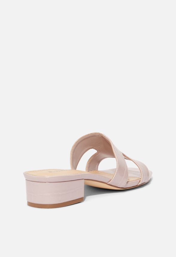 Avelyn Cut Out Slide in Lilac - Get great deals at JustFab