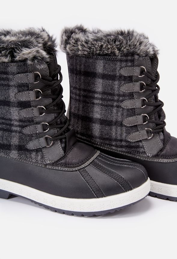 Sylvie Flat Boot in Black - Get great deals at JustFab