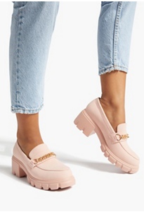 Leli Chain Detail Lug Sole Loafer in Birch White - Get great deals at ...