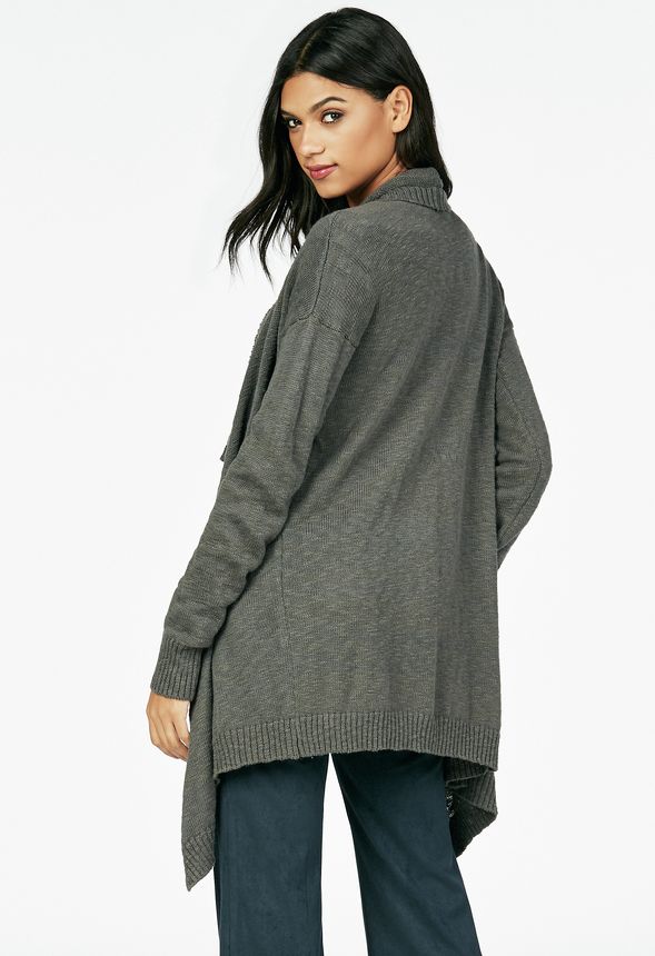 Drape Front Cardigan in Drape Front Cardigan - Get great deals at JustFab