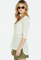 Textured Knit Pullover in Natural - Get great deals at JustFab