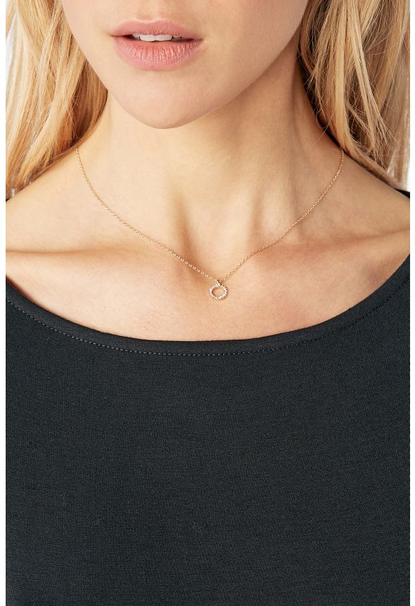 Two-Timer Necklace in Gold - Get great deals at JustFab