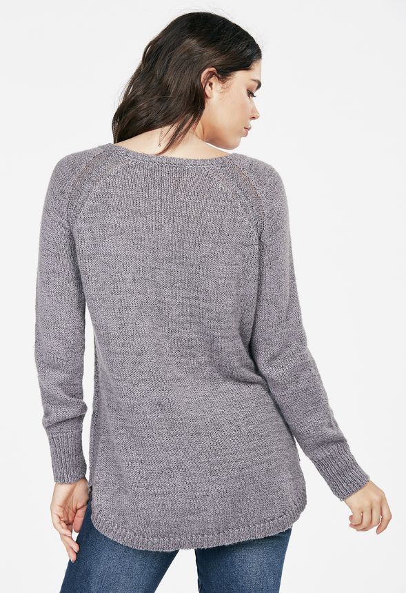 Raglan Sweater in Gray - Get great deals at JustFab
