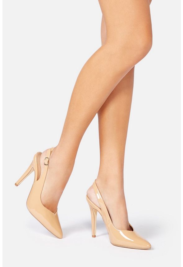 Gabrielle Pump in Beige - Get great deals at JustFab