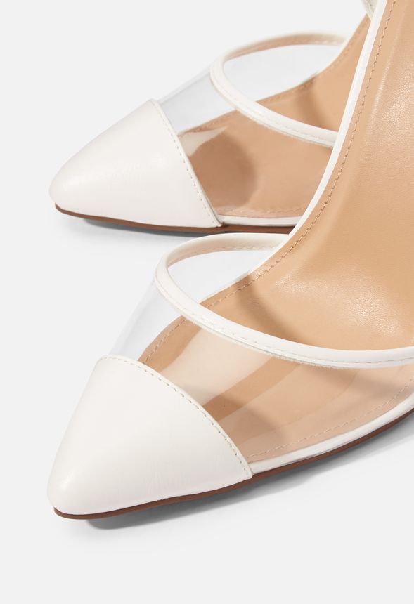 Summer Romance Ankle Strap Pump in White - Get great deals at JustFab