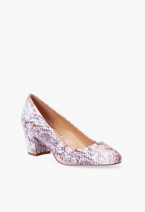 Caroline Block Heeled Pump in Leopardino - Get great deals at JustFab