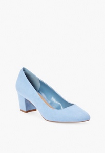 Caroline Block Heeled Pump in Leopardino - Get great deals at JustFab