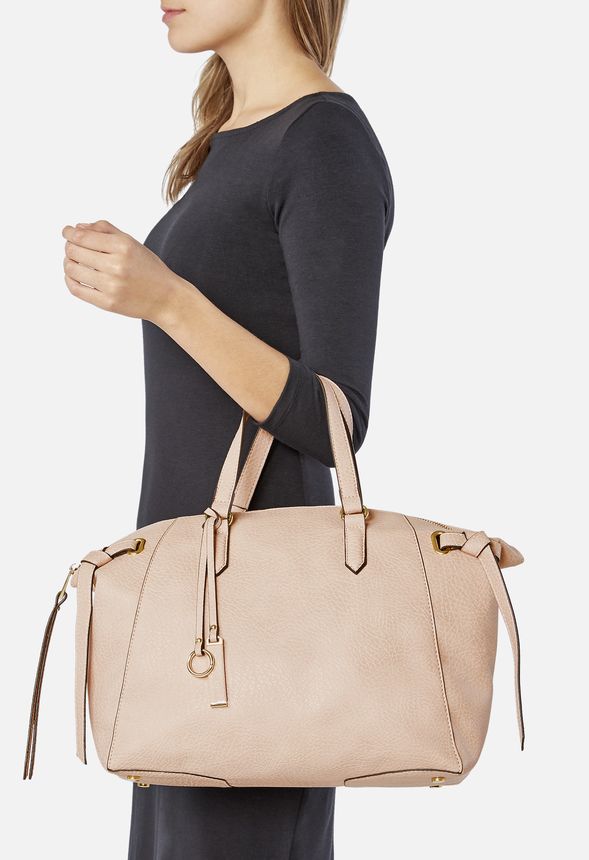 Sleek Staple Satchel in Blush - Get great deals at JustFab