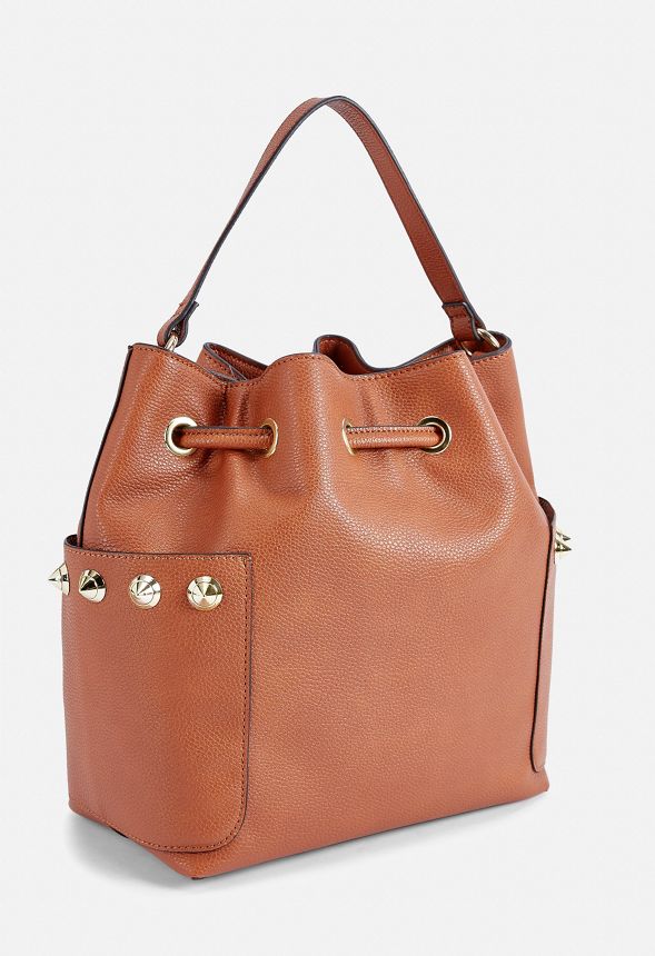 Luke Shoulder Bag in Cognac - Get great deals at JustFab