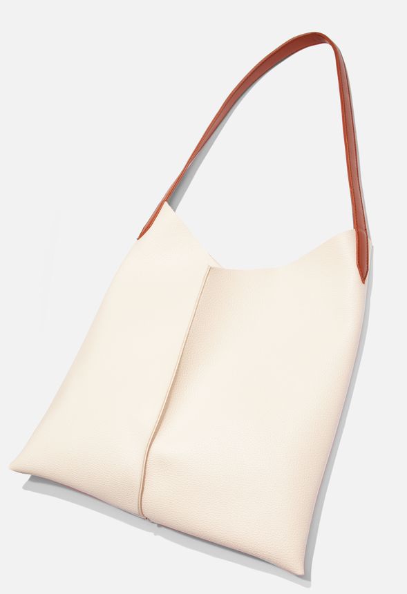 Certainly Essential Unlined Shoulder Bag in White - Get great deals at ...