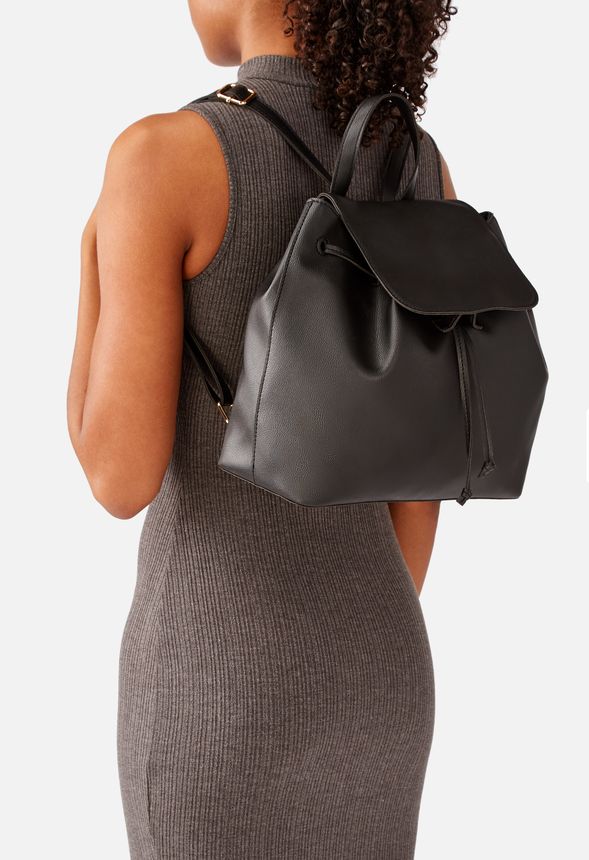 Basic Backpack in Black - Get great deals at JustFab