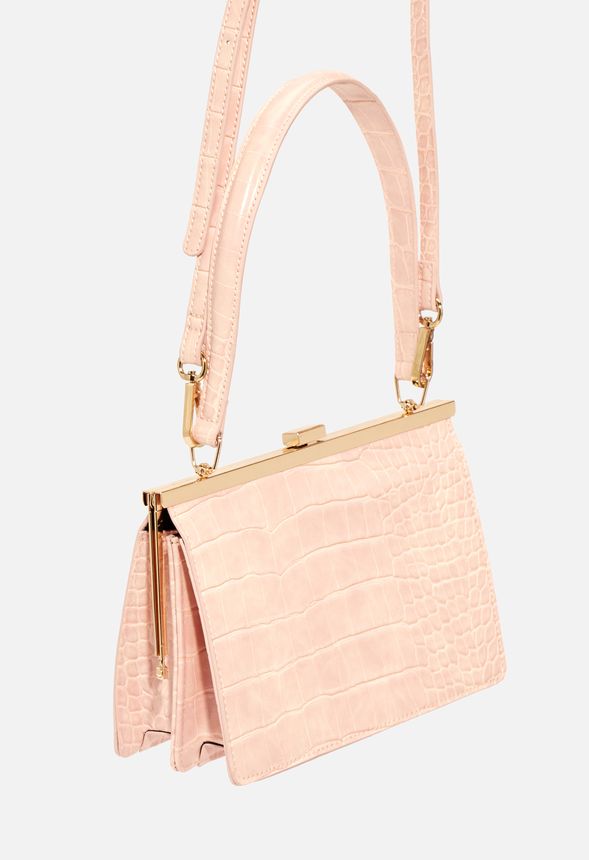 Bar Closure Shoulder Bag Bags & Accessories in Blush - Get great deals ...