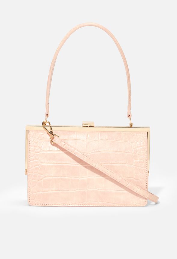 Bar Closure Shoulder Bag Bags & Accessories in Blush - Get great deals ...