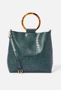 Circular Handle Tote Bags & Accessories in Emerald - Get great deals at ...