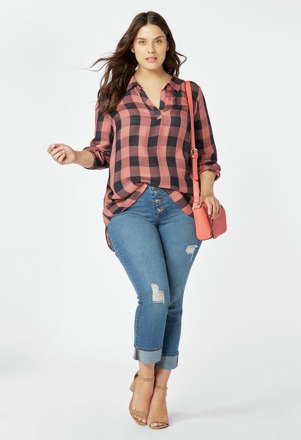 Relaxed Straight Cuff in RAIN - Get great deals at JustFab